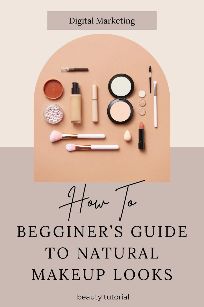 Natural Makeup Step by Step Tutorial With Brand Products - Etsy