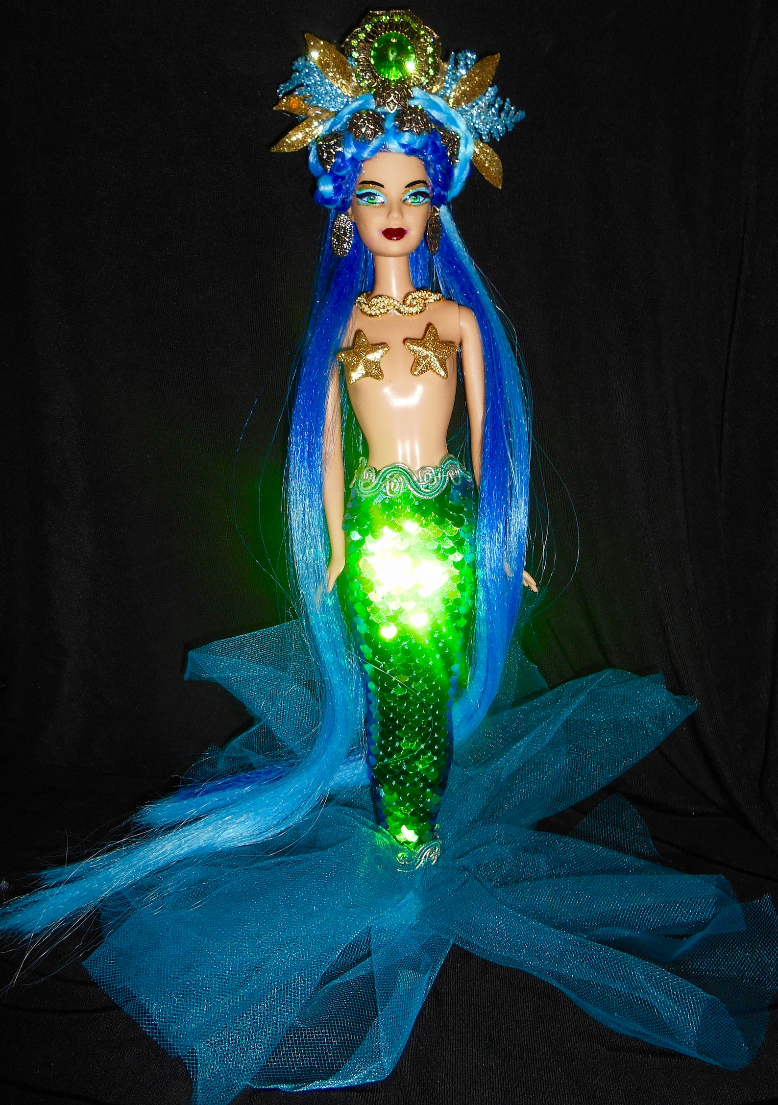 Blue Lagoon Mermaid Barbie Doll Ooak Ocean Water Fantasy - Etsy UK