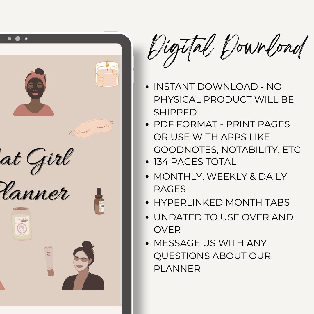 Undated Digital Planner Student Planner Printable ADHD - Etsy