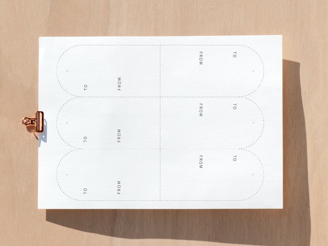 9 Printable Gift Tag Stencils — Digital Download Perfect for the ...