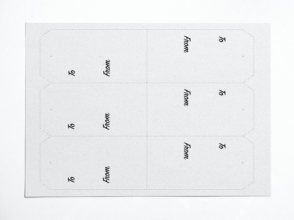 9 Printable Gift Tag Stencils — Digital Download Perfect for the ...