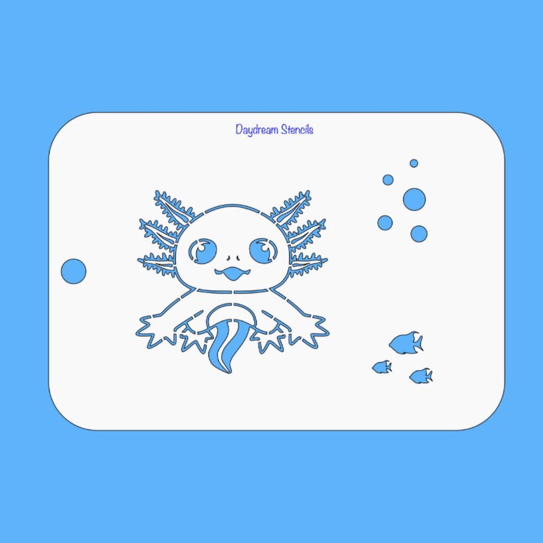 Axolotl Stencil - Etsy