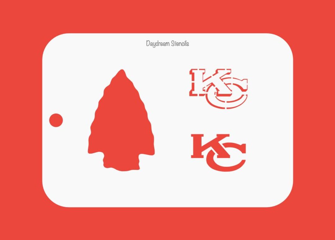 Kansas City Football Team Stencil Set | Durable 7 Mil Mylar for Face ...