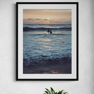 Sunset Surf California Photography Print Ocean Sunset Fine Art Poster ...