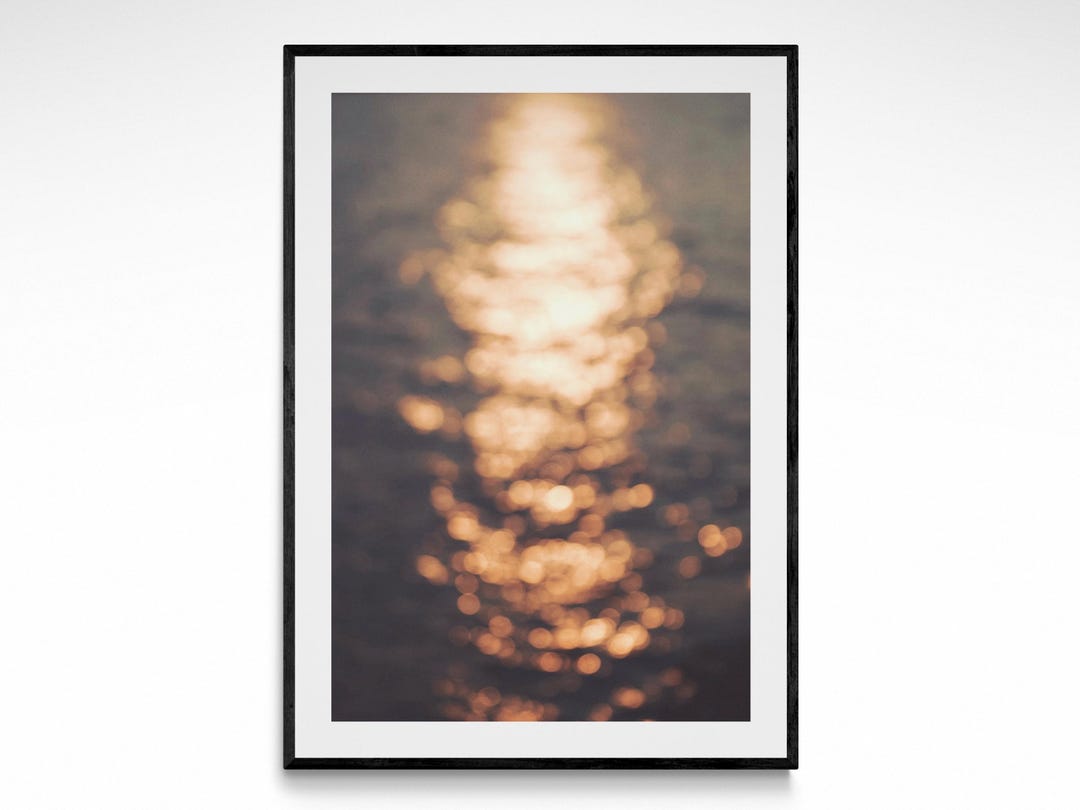 Abstract Lake Sunset Photography Great Lakes Photography Poster ...