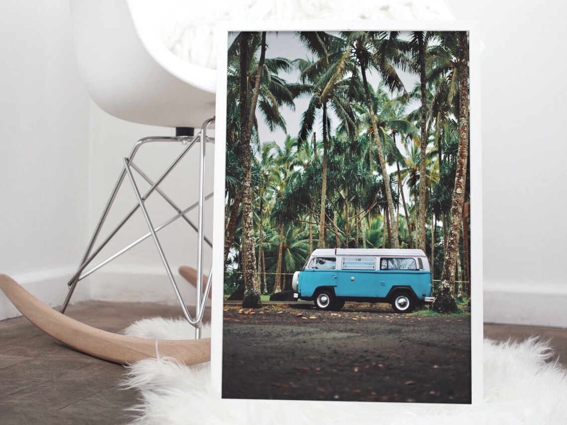 Big Island Van Photography Print Hawaii Van Fine Art Poster Tropical ...