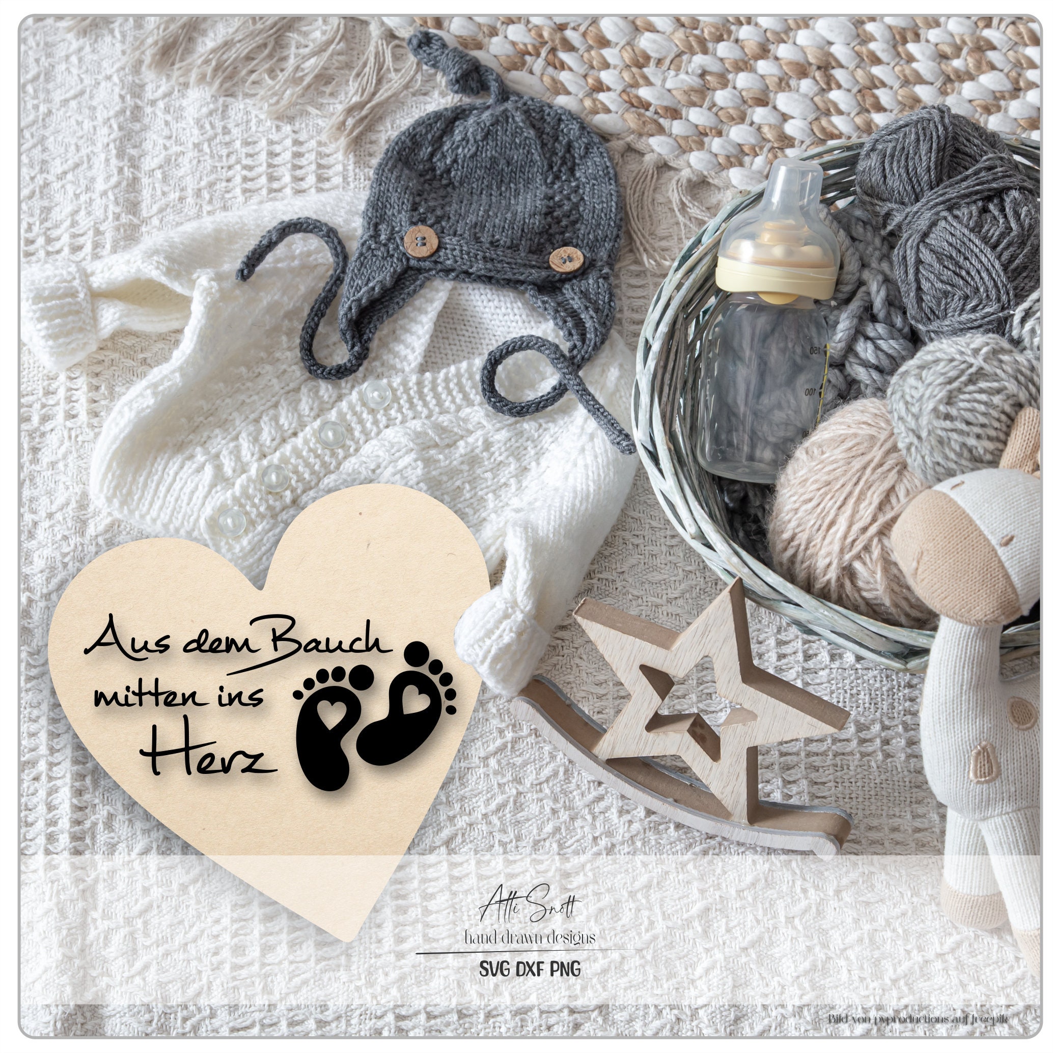 Plotterdatei Geburt Laser cut file Geburt Baby shower svg, dxf Baby ...