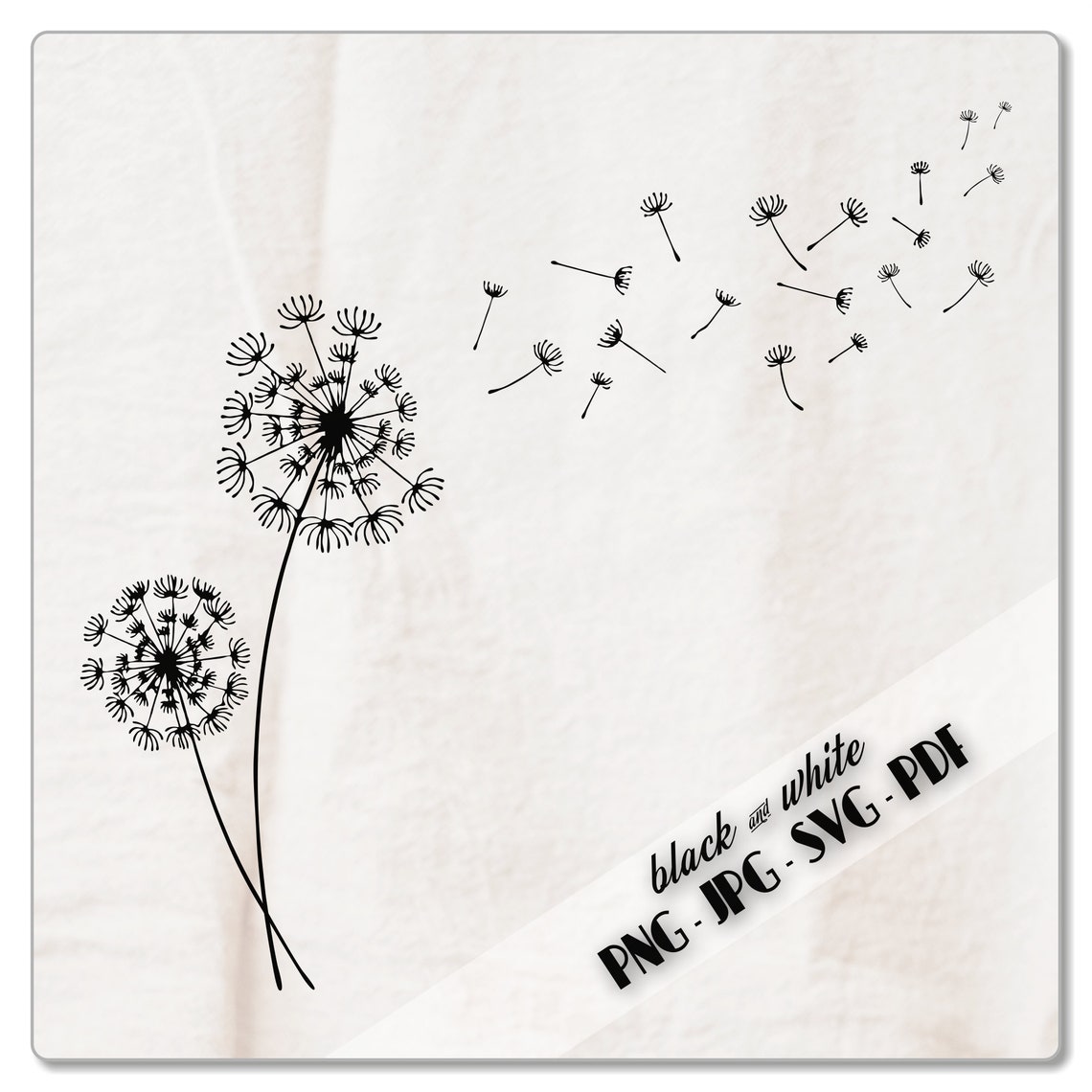 Pusteblume Svg Plottervorlage Pusteblume Pdf Png Cricut - Etsy UK