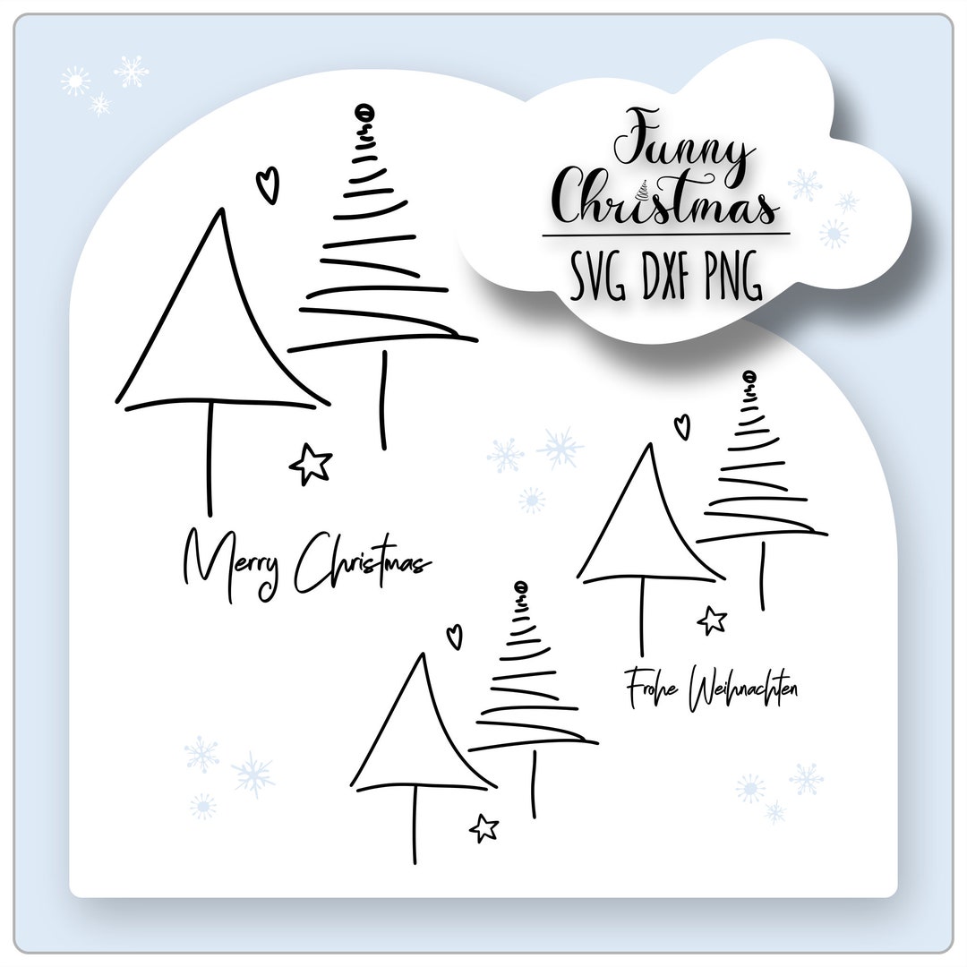Plotterdatei Tannenbaum Lineart svg Weihnachtsbaum Christbaum Datei für Laser Weihnachten svg ...