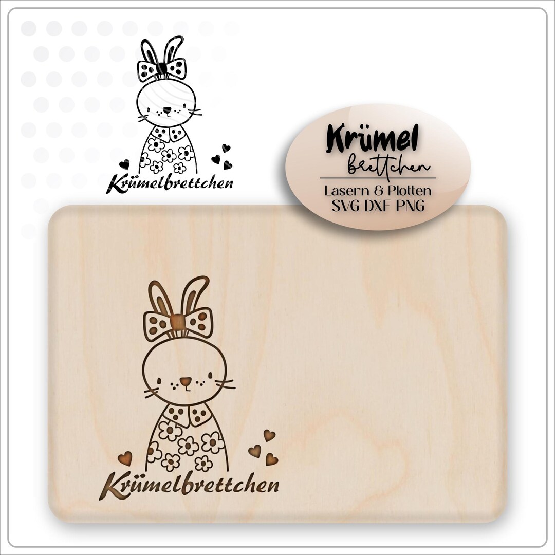 Lasergravur Osterhase Hase Plotterdatei Laserdatei Osterhase Hase Häschen Ostern Vesperbrettchen ...