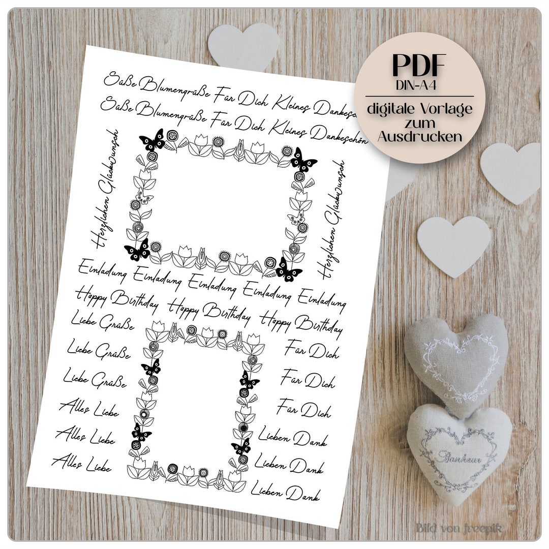 Craft Template Flower Saver PDF Template Invitation Birthday for You ...