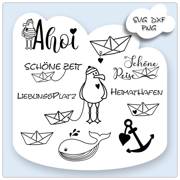 Plotterdatei maritim - Etsy.de