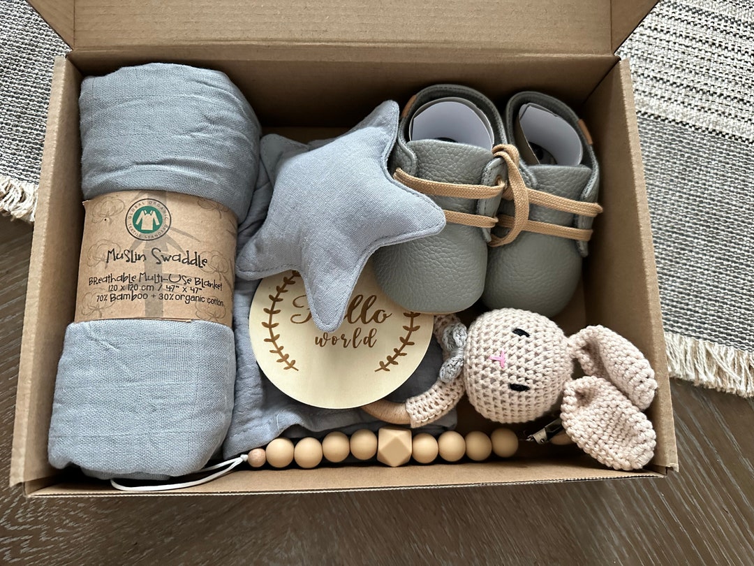 Newborn Baby Large Gift Set 6 Piece Rattle Set With Gift Box Christmas ...