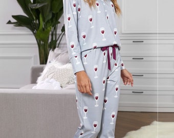 Wine Pajama Pants - Etsy