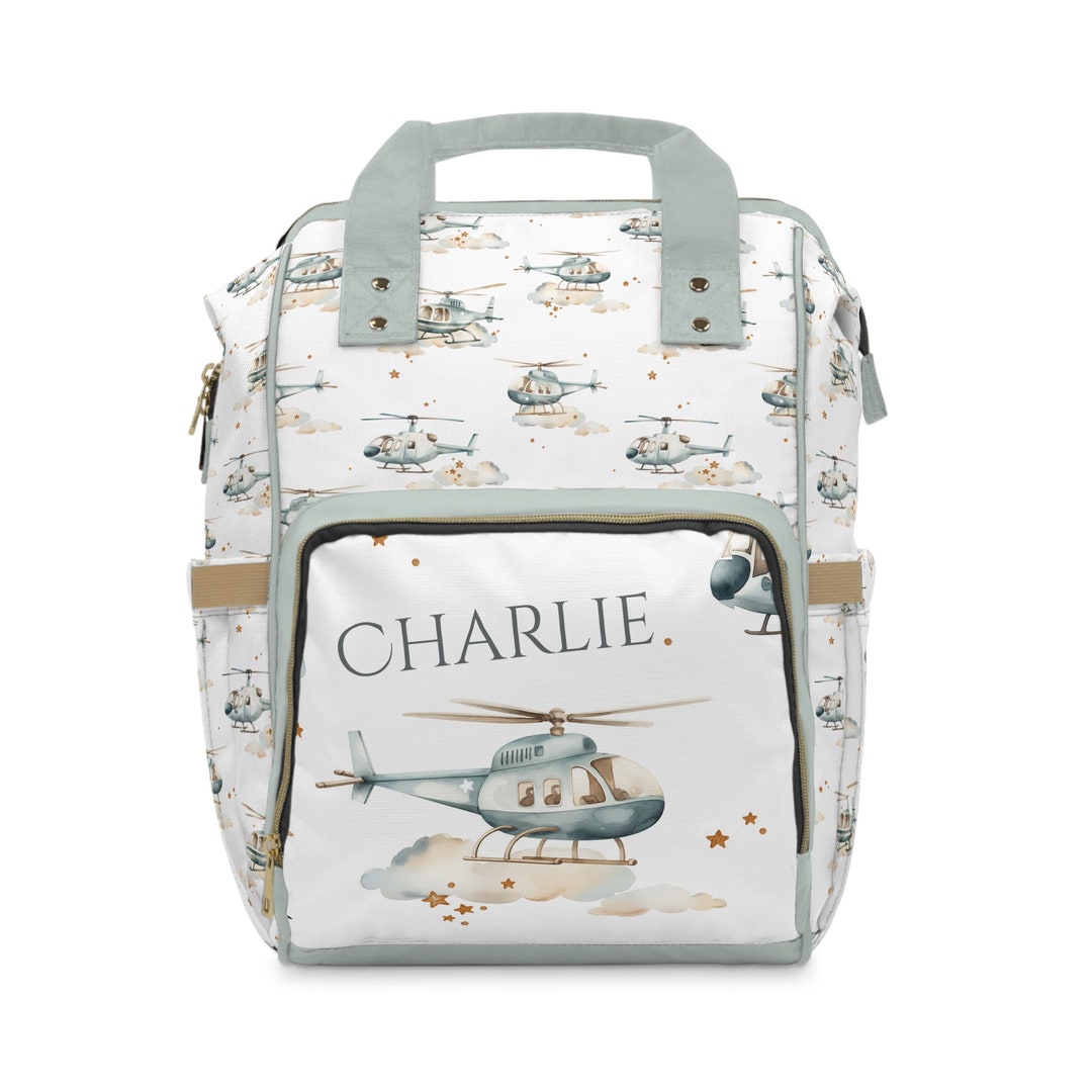 Helicopter Airplane Baby Diaper Bag, Airplane Baby Shower Gift ...
