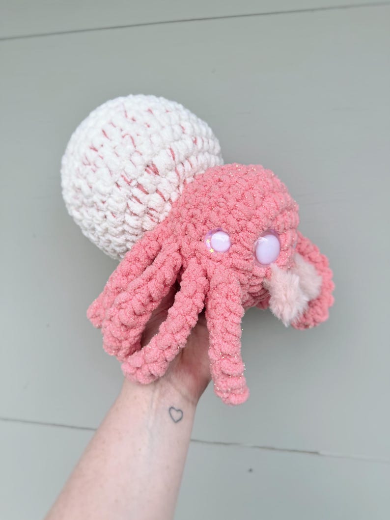 Spider Plush - Handmade Spider Plushie - Pink Spider - Chenille Yarn ...