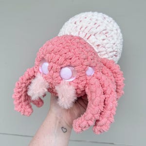 Spider Plush - Handmade Spider Plushie - Pink Spider - Chenille Yarn ...
