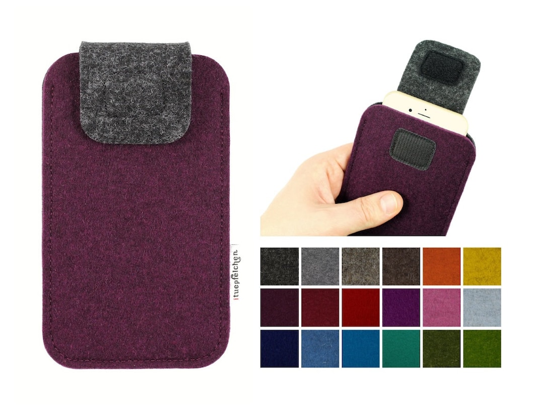 Smartphone Case Made of Merino Wool Felt Suitable for Samsung, Sony ...