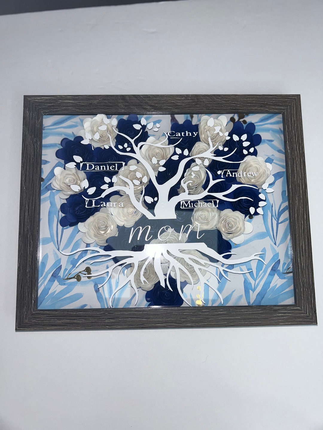 Family Tree Flower Box Frame - Etsy