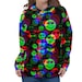 RGB Shaded Smile Glitch Pullover Hoodie - Etsy