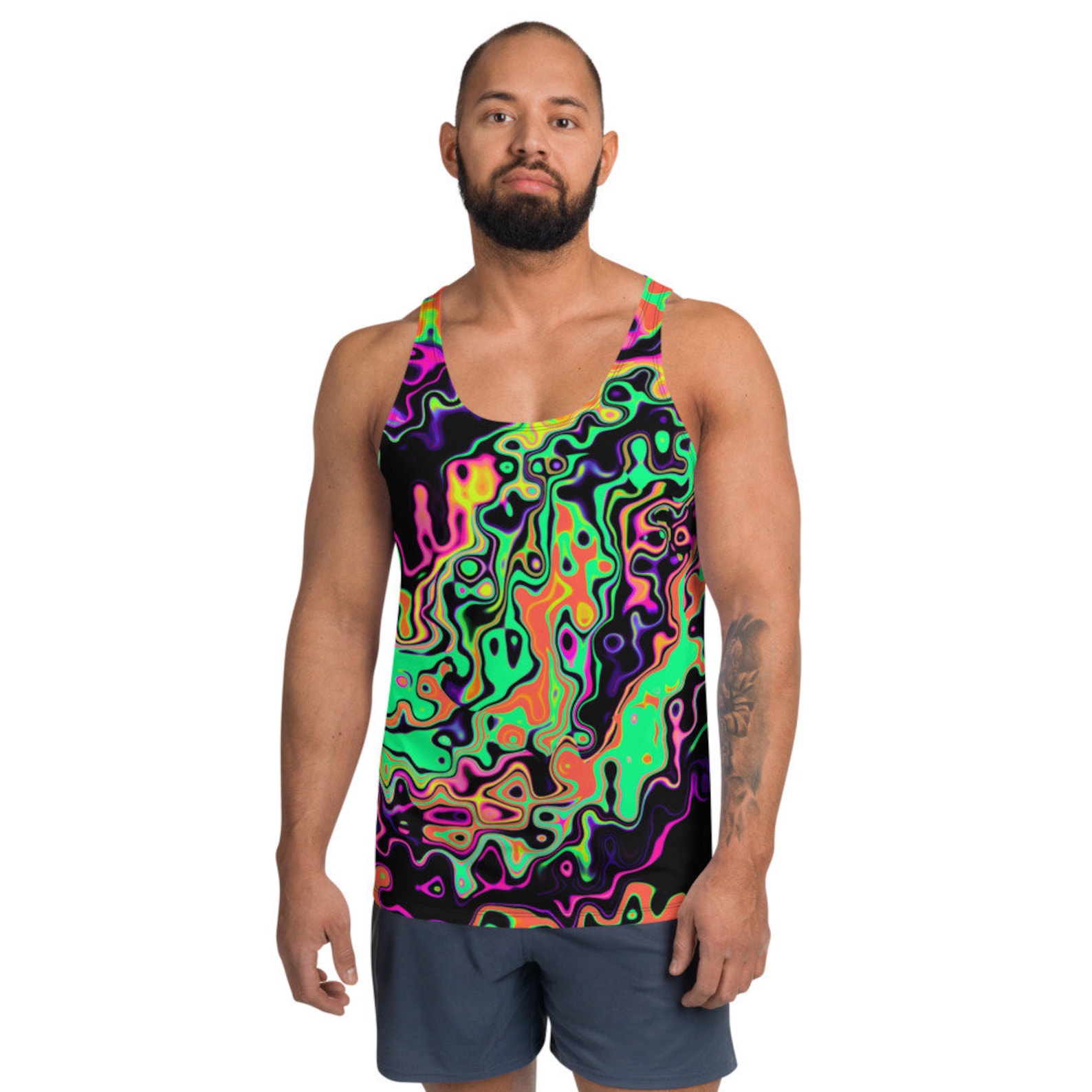 Radioactive Spill Unisex Rave Tank Top - Etsy