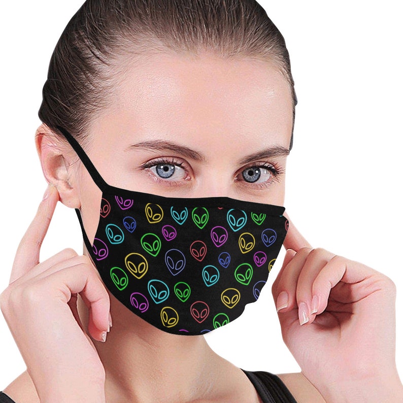 Alien Outline Mouth Mask - Etsy