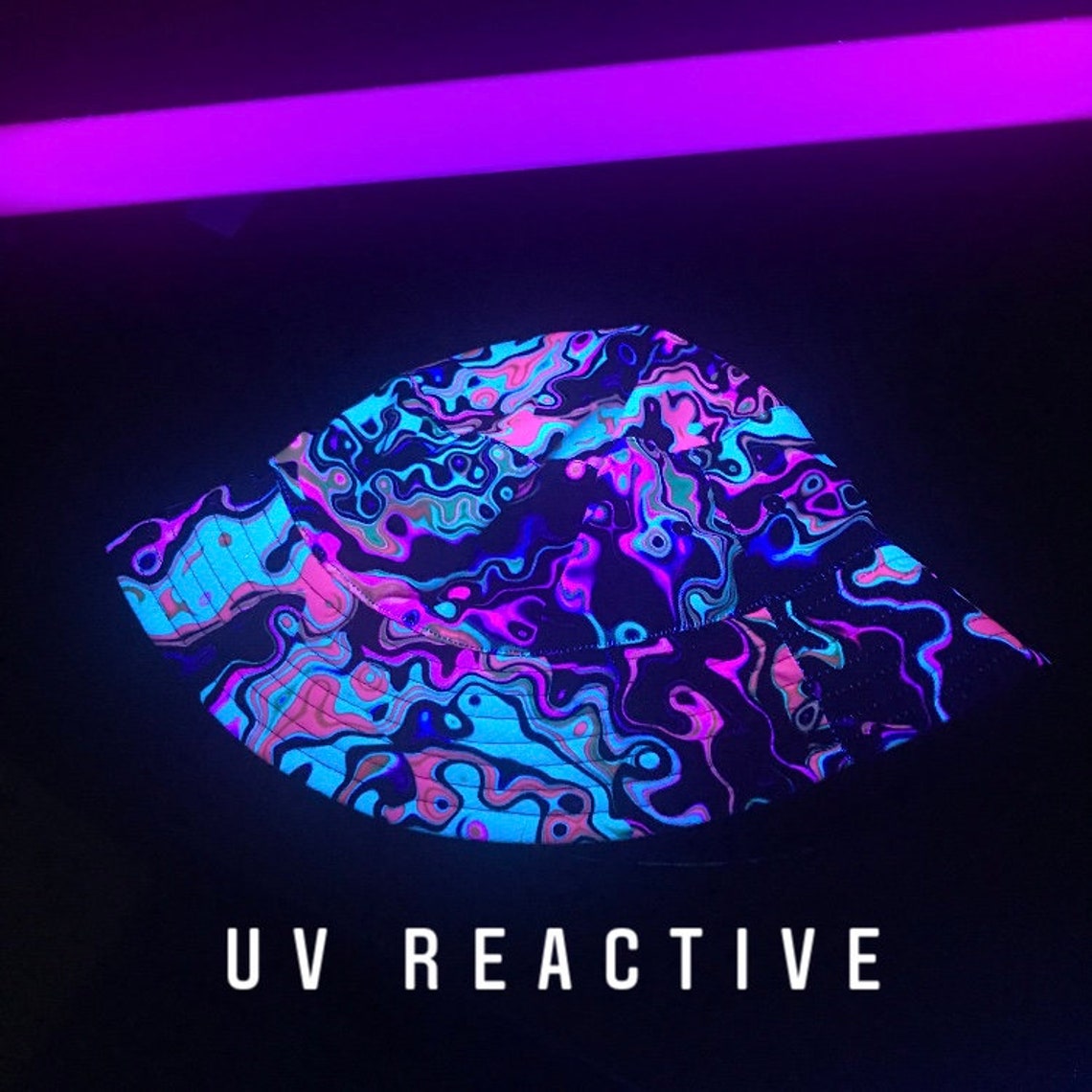 Radioactive Spill Bucket Hat UV Blacklight Reactive - Etsy