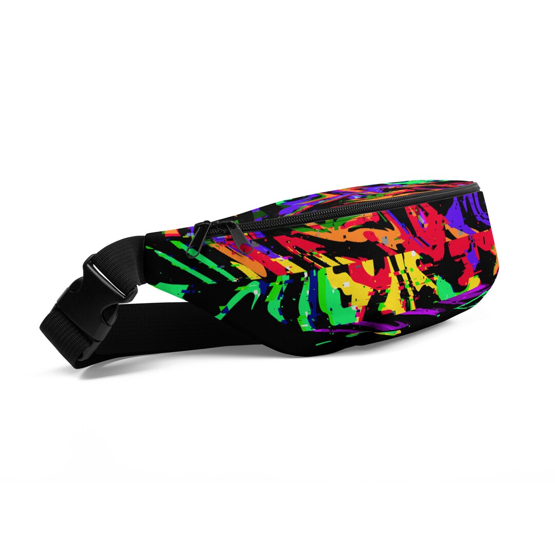 80s Graffiti Style Blast Rave Ready Water-resistant Fanny Pack With an ...