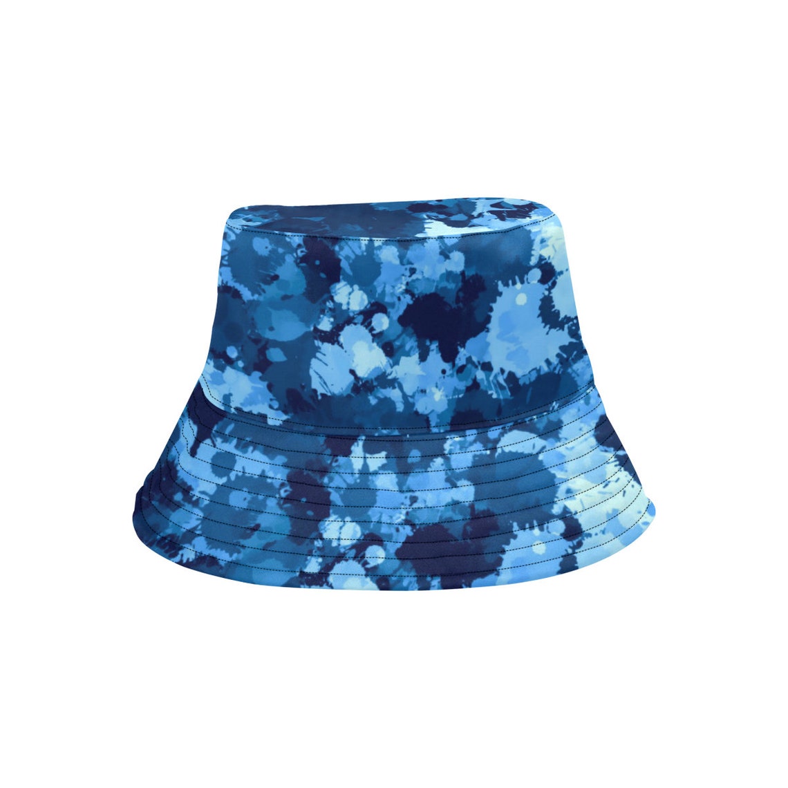Blue Paint Splatter Camo Bucket Hat - Etsy