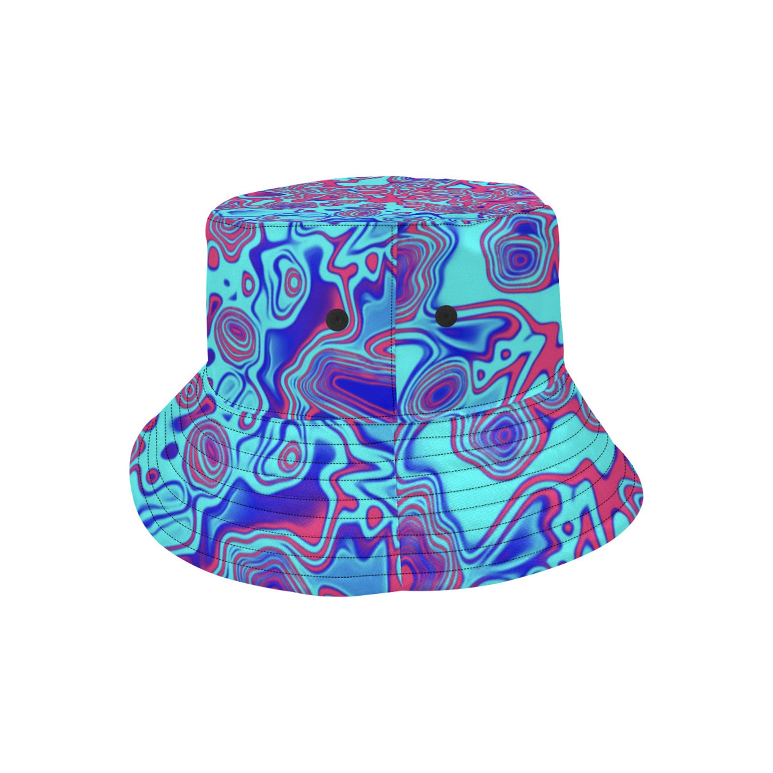Psychedelic Liquid Plasma Rave Bucket Hat UV Blacklight Reactive - Etsy