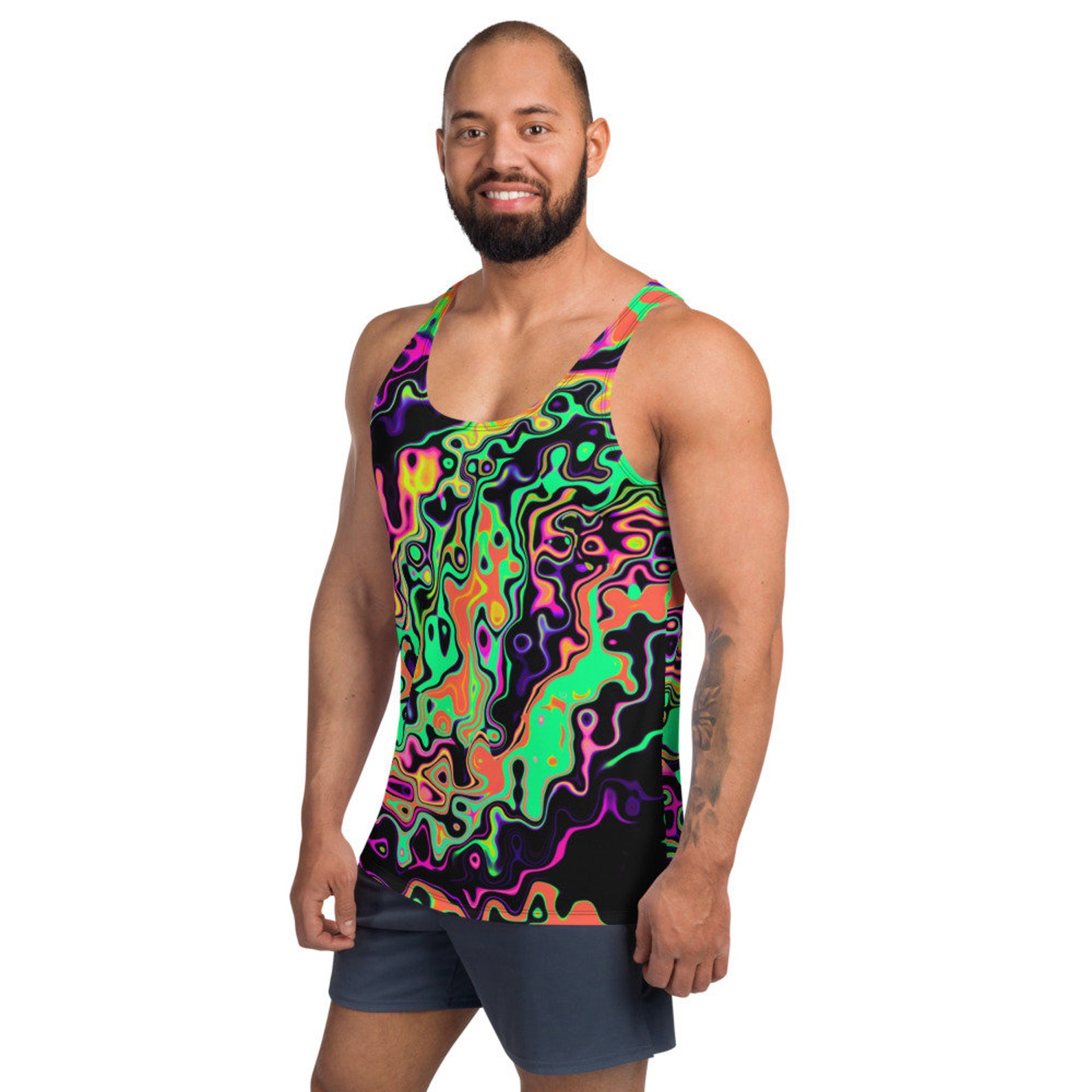Radioactive Spill Unisex Rave Tank Top - Etsy