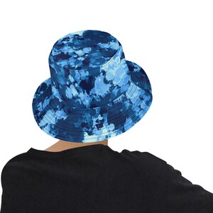 Blue Paint Splatter Camo Bucket Hat - Etsy