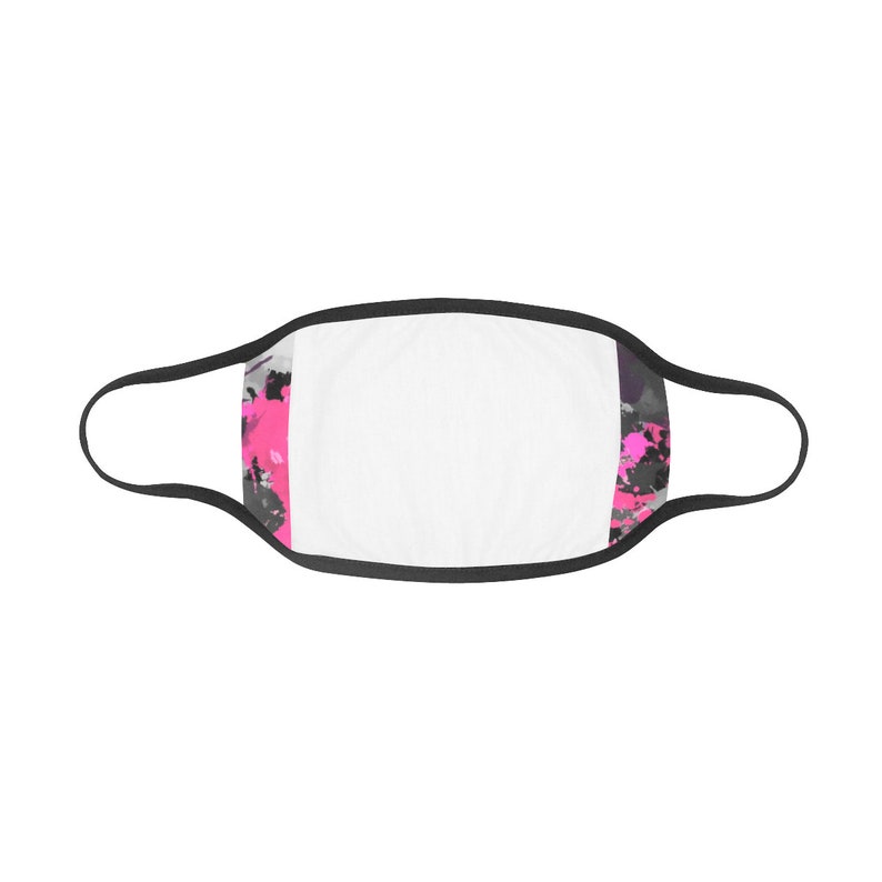 SALE Pink and Grey Paint Splatter Mouth Mask - Etsy