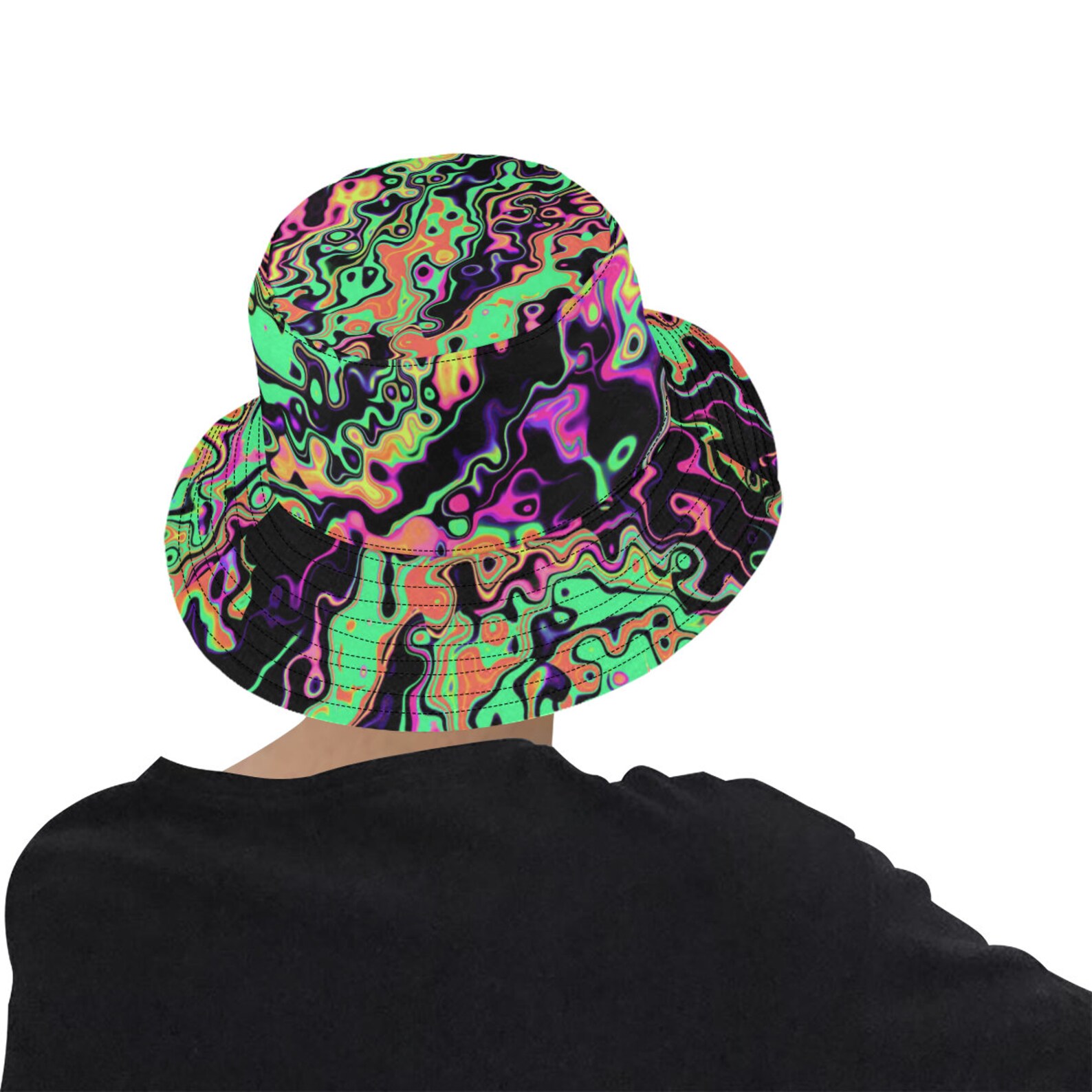 Radioactive Spill Bucket Hat UV Blacklight Reactive - Etsy