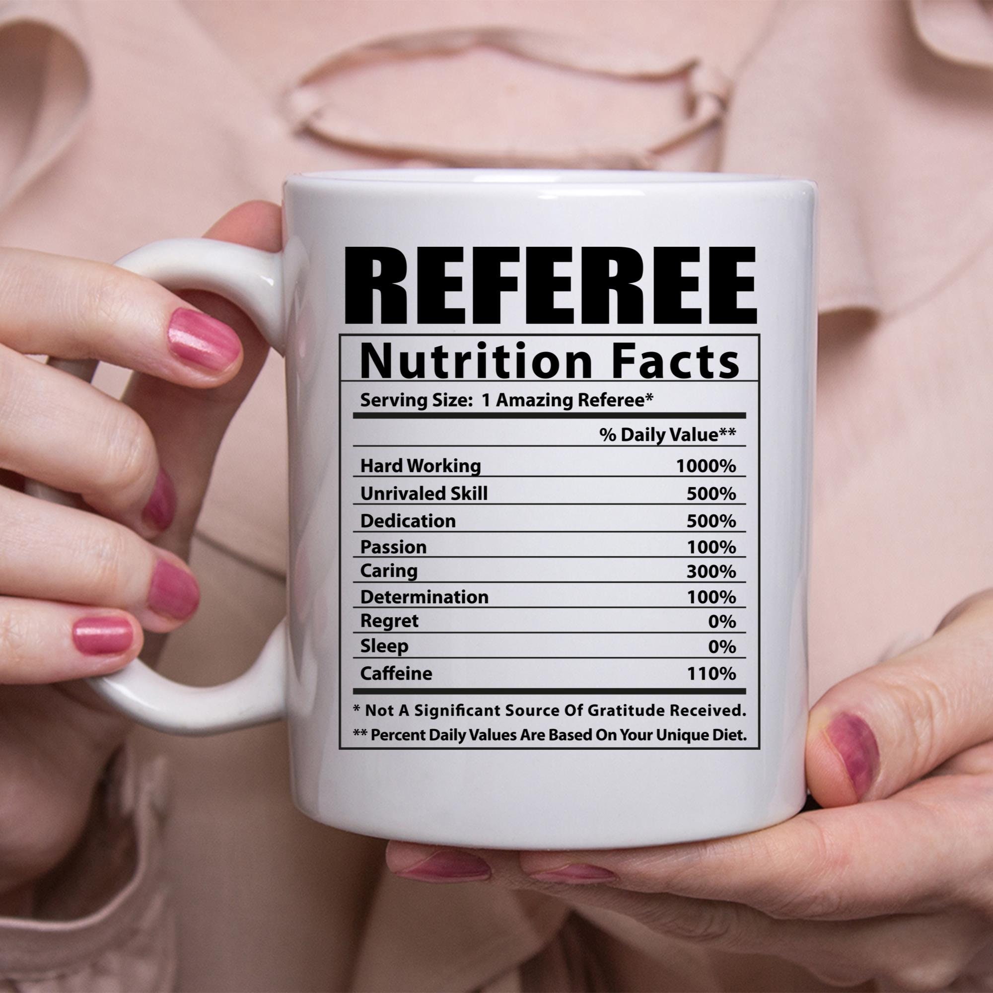 Funny Referee Nutritional Facts White Coffee Mug 11oz - Etsy
