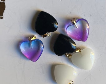 Angel Heart Drop Dangle Charms - Etsy