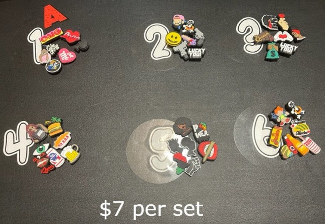 PVC Croc Shoe Charms With Backing/buttons, Shoe Charms With Jibbitz ...