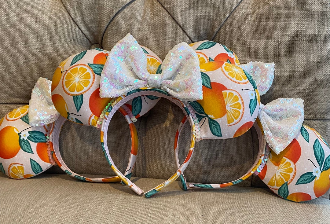 Citrus Garden Mouse Ears for Disney Park, Florida Orange Minnie Mouse ...