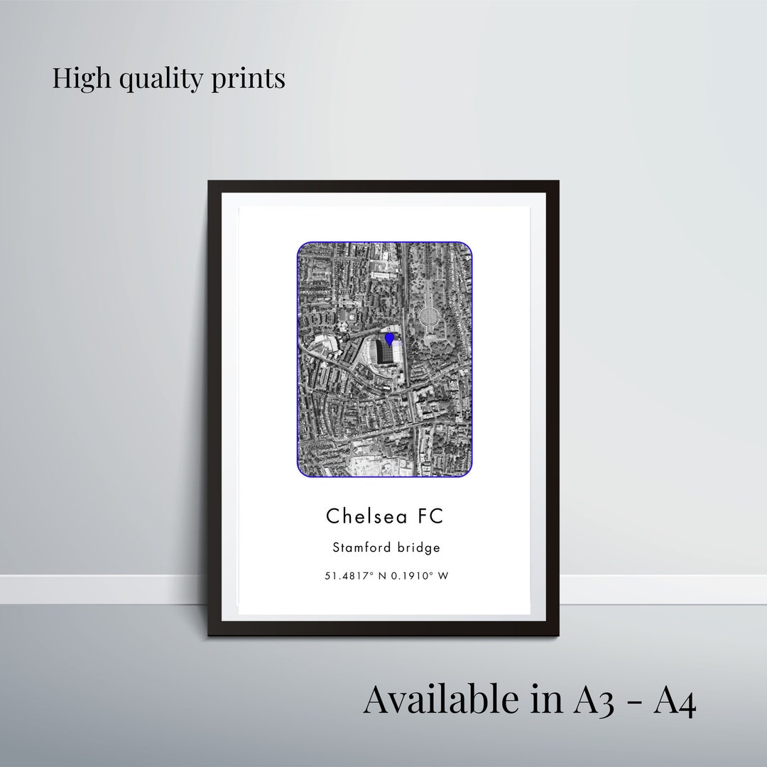 Chelsea F.C Stadium Print Any Team Football Club Print Most Sports ...