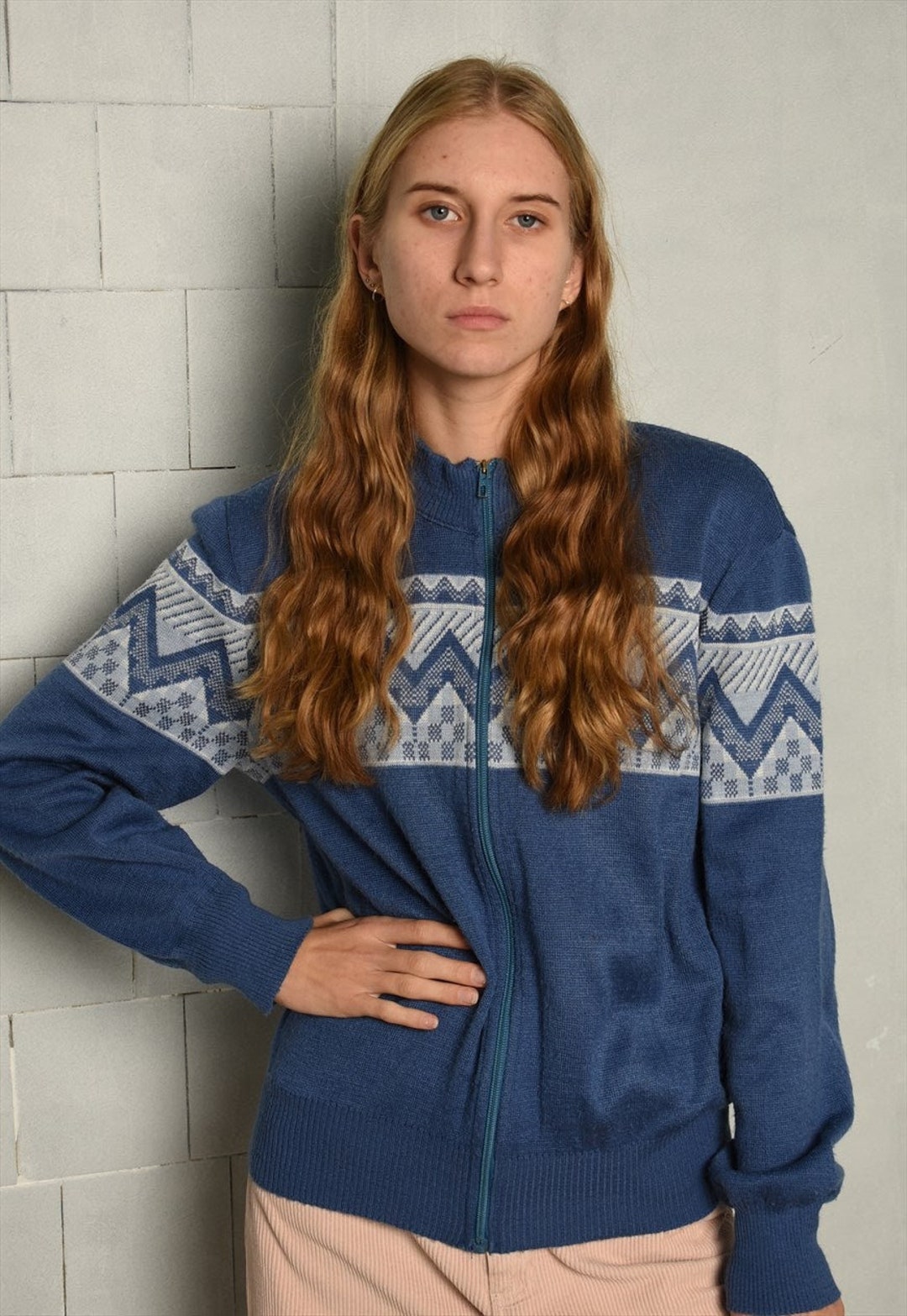 Vintage 70s Mod Christmas Xmas Fair Isle Knit Jumper - Etsy