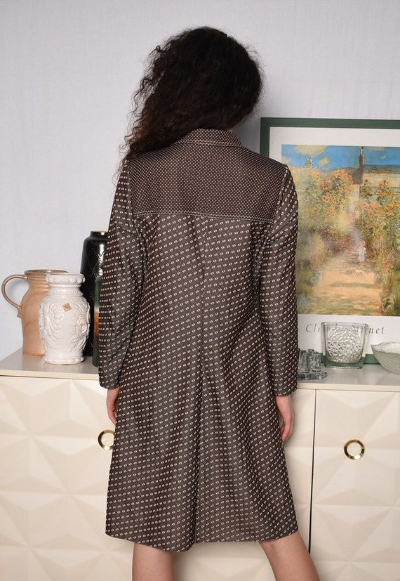 Vintage 70s Mod Boho midi dress chic revival - Gem