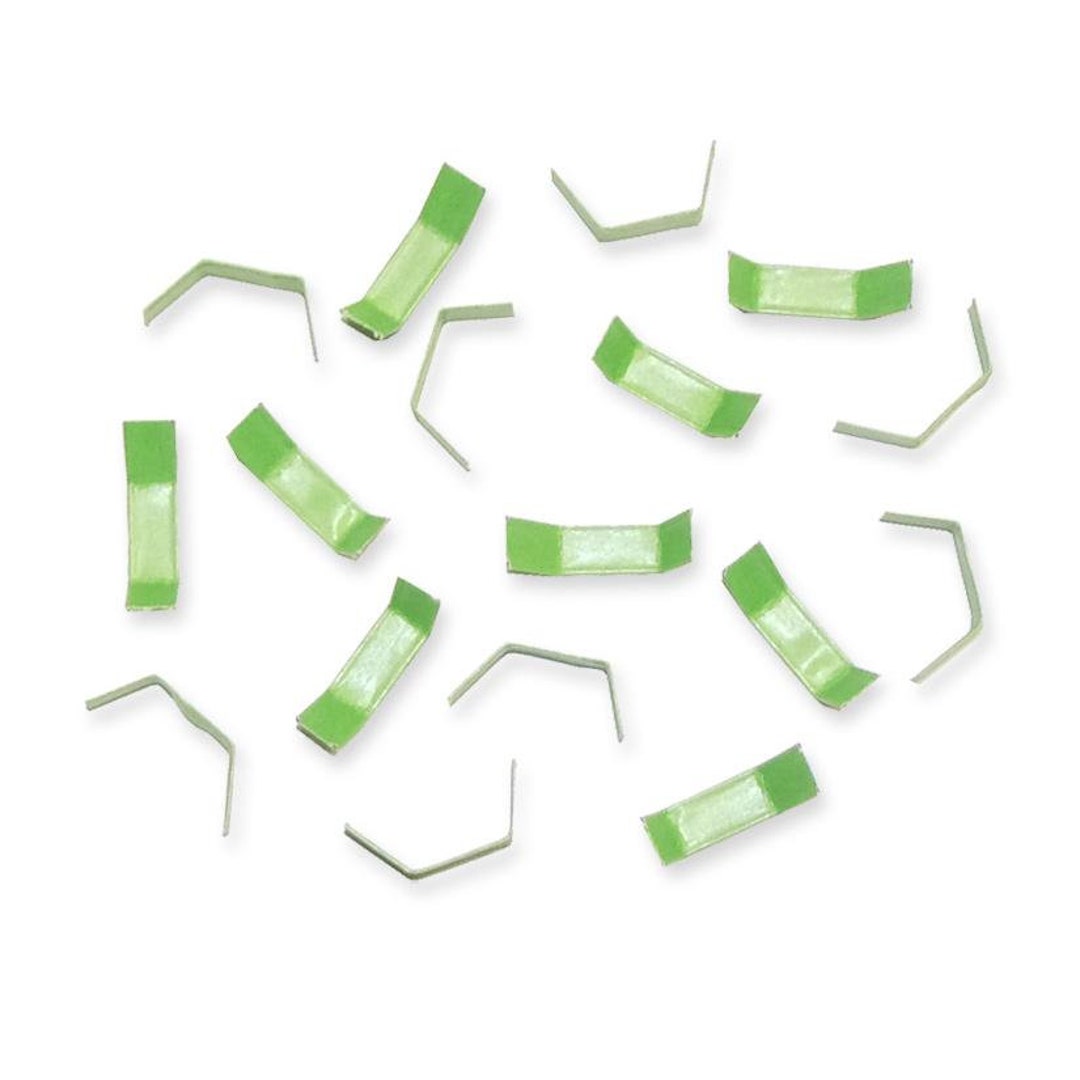 100 Closure Clips 33 Mm Green Closure Strips Paper Clips Clip Band ...