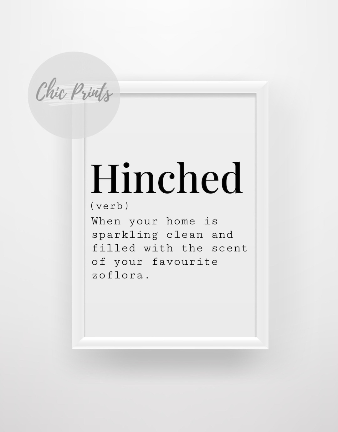 Hinched Definition Wall Print Mrs Hinch Wall Print Mrs Hinch Wall Decor ...