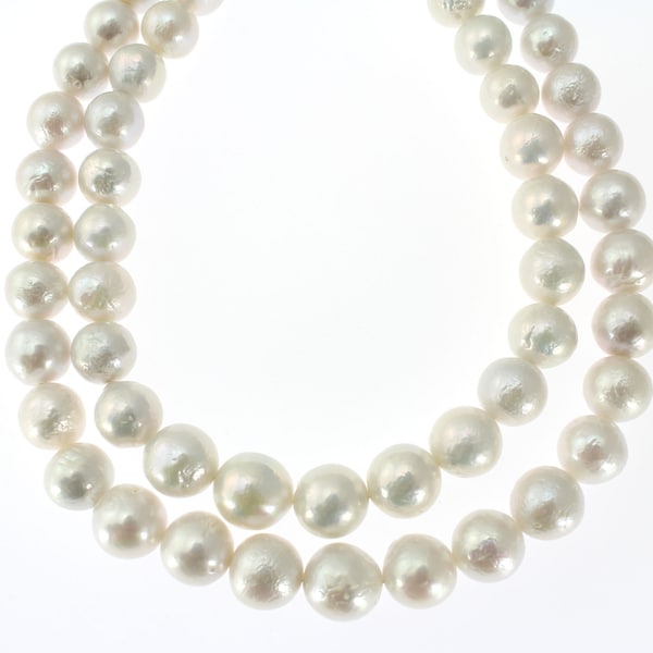 12mm Round Freshwater Pearl Necklace - Etsy