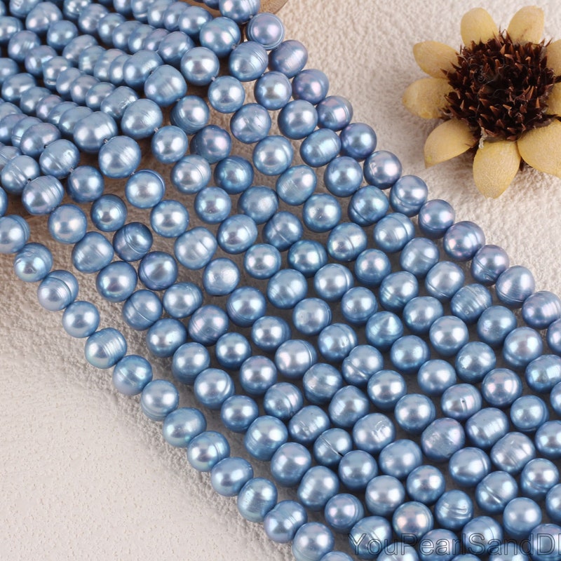 Sky Blue Pearls - Etsy