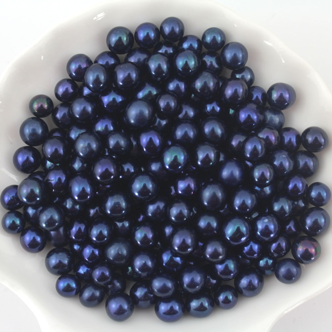 6-7mm,7-8mm Loose Colorful Round Freshwater Pearl Beads,undrilled No ...