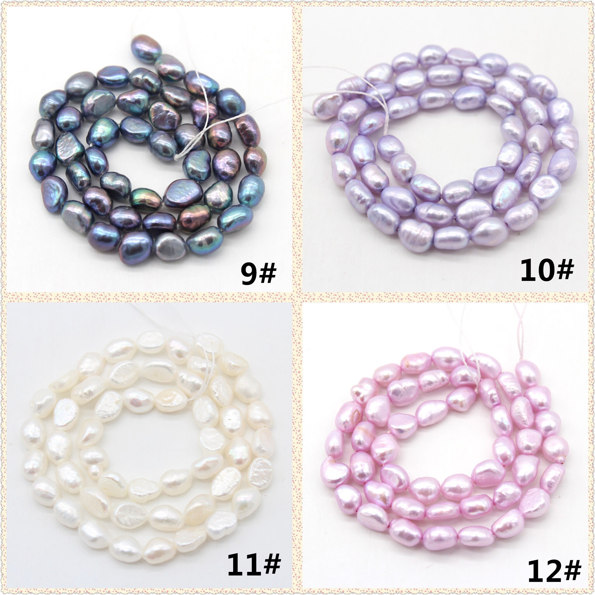 Jewelry & Beauty 6-7mm Baroque pearl beads A Nugget Freshwater Pearls ...