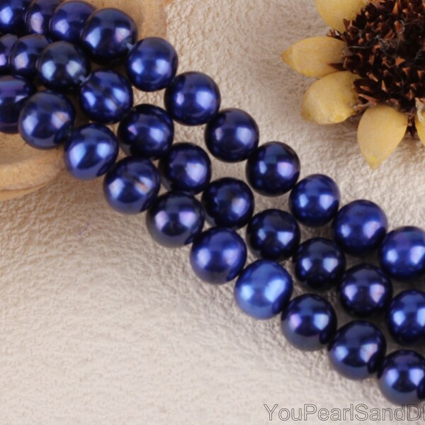 Royal Blue Pearls - Etsy