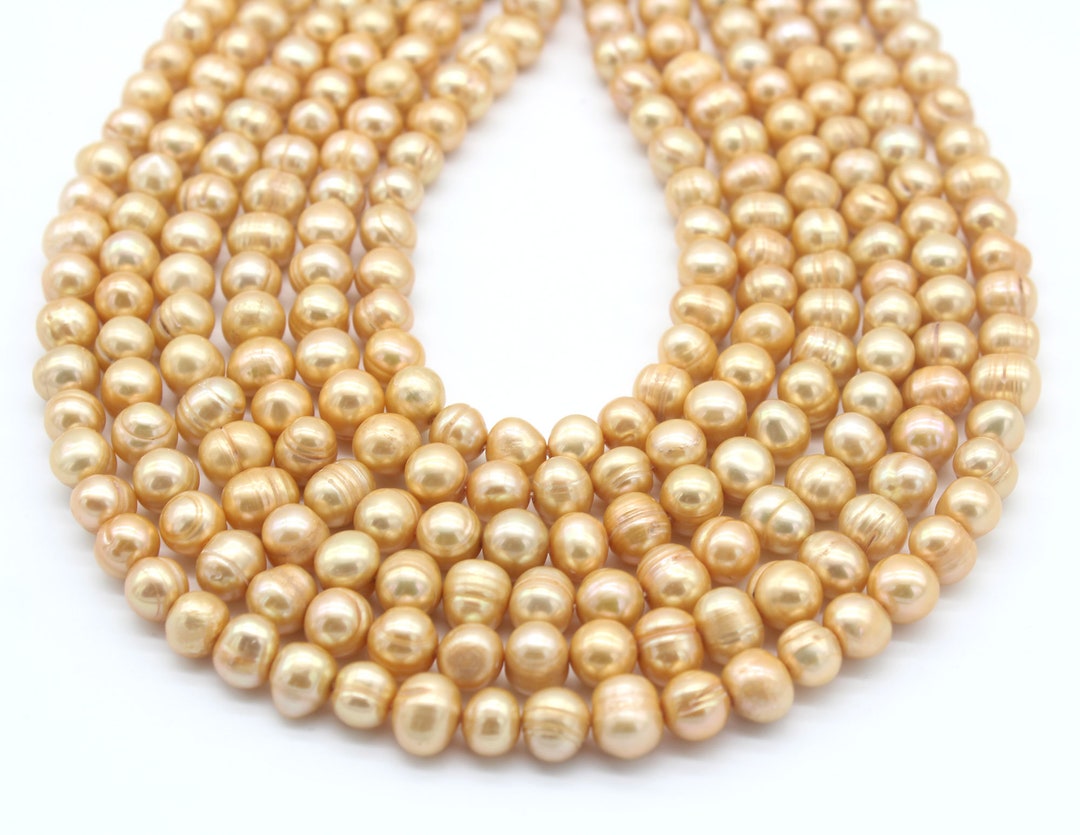 A8-9mm Freshwater Potato Pearls,loose Pearl Strands ,baroque Pearl ...