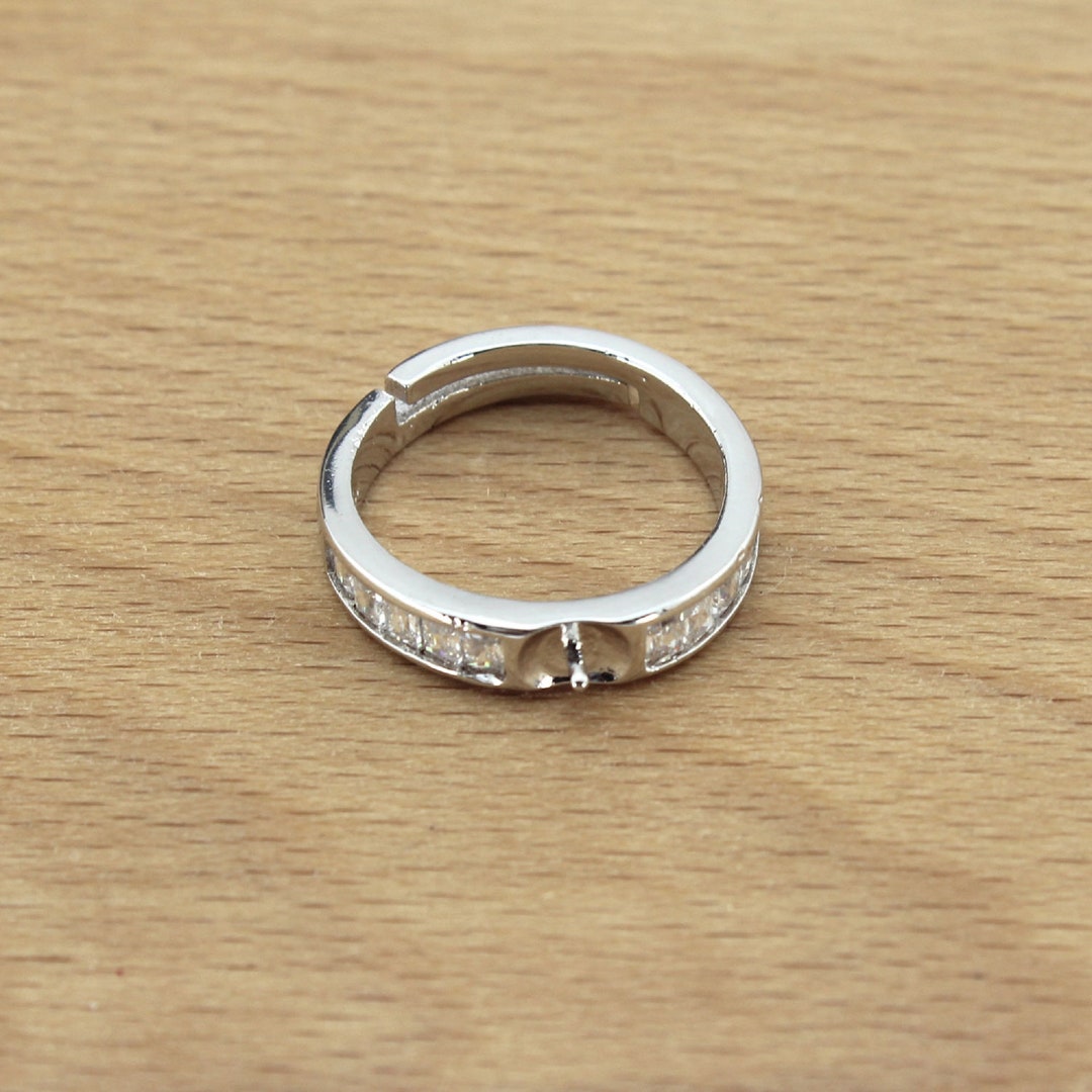 Ring Base,adjustable 925 Silver Plated Ring,ring Findings Supply,blank ...